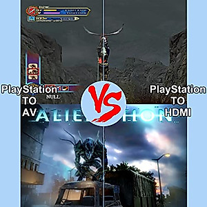 PS2 to HDMI Converter Adapter Video Converter PS2 to HDMI Adapter Cable 1m/3.2ft for HDTV HDMI Monitor Supports All PS2 Display Modes