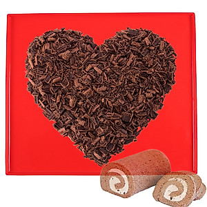 Luck Love 2 Pcs Swiss Roll Cake Mat Flexible Baking Tray Jelly Roll Pan Silicone Cookies Mold Bakeware