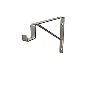 ClosetMaid SuiteSymphony Closet Bracket for Center Rod, and Shelf Support, Add On Accessory, Satin Nickel