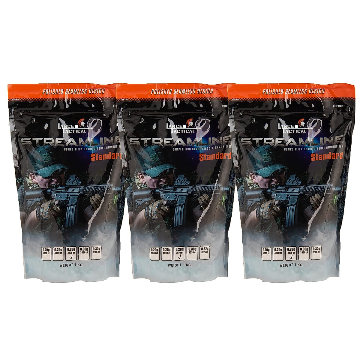 Lancer Tactical Streamline Competition Grade Airsoft BBS 0.25g-0.32g-Made in Taiwan