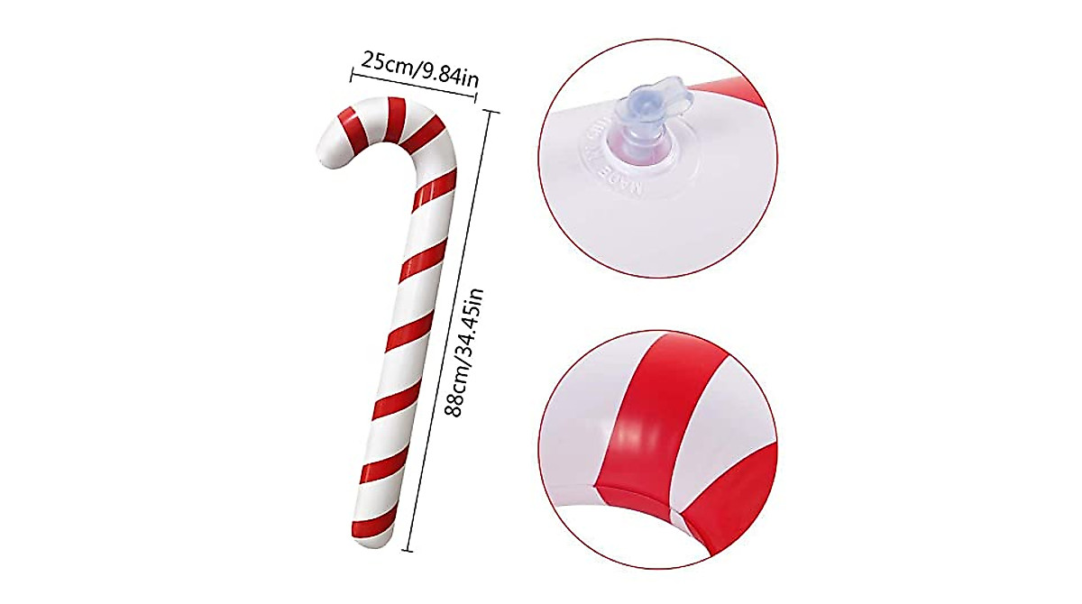 Inflatable Candy Canes Balloons - Christmas Decor Set