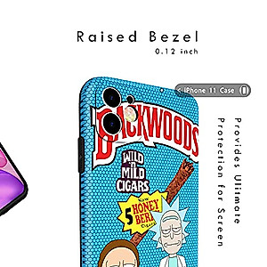 Compatible with Cool iPhone 11 case for Boys,Funny Aesthetic Soft Silicone Gel Rubber Shockproof Cover Full Body Drop Protection (Blue, iPhone 11)