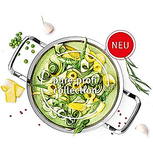 Fissler Pure-Profi Collection Stainless Steel Dutch Oven with Lid, 4.9 Quart