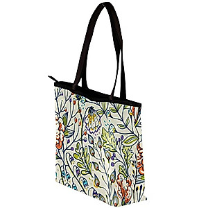 Tote Bag Women Satchel Bag Handbag Stylish Tote Handbag for Women Hobo Bag Fashion Crossbody Bag, Artistic Pastorable Spring Wildflower