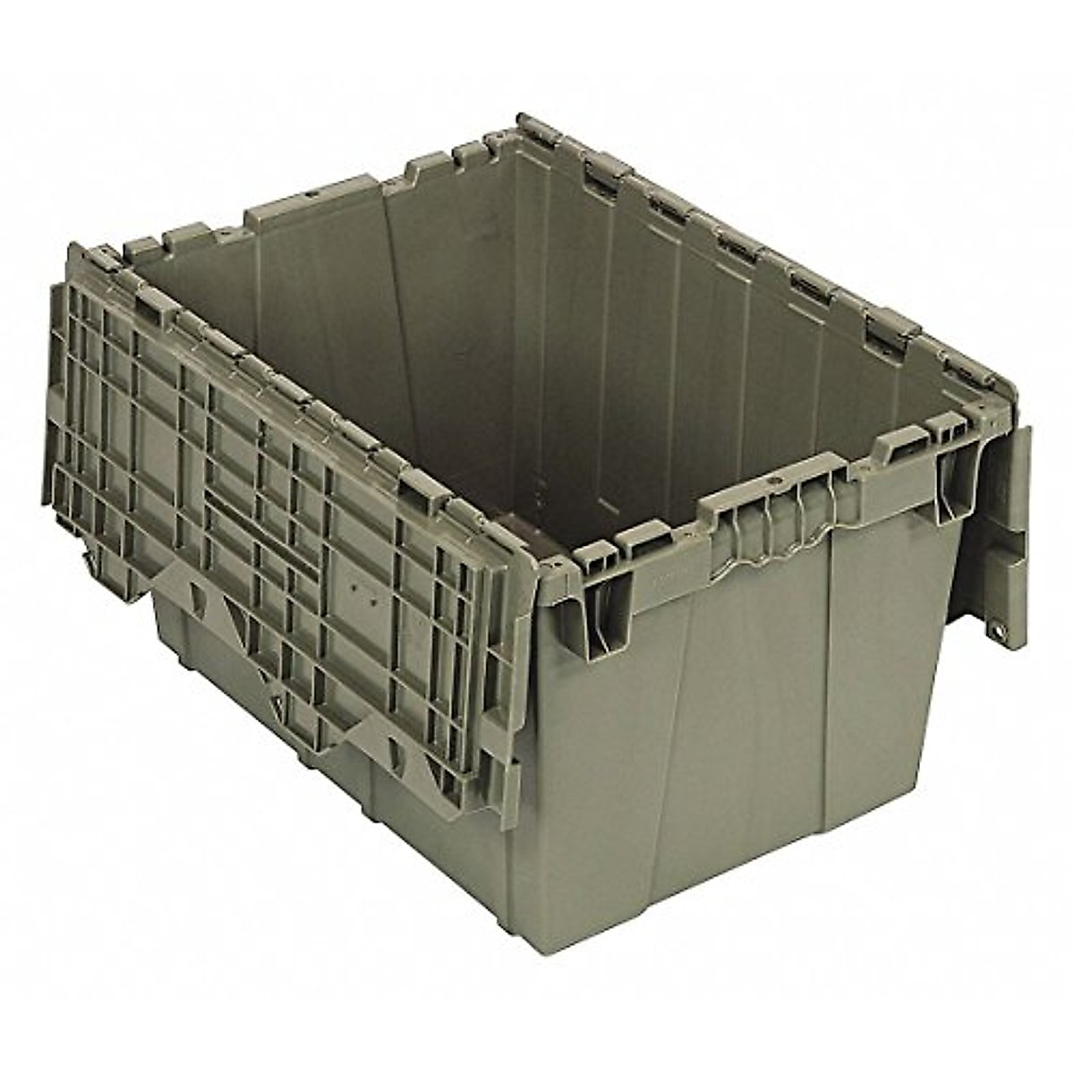 Quantum Storage Systems Attached Lid Container, Gray, 12-3/4"H x 21-1/2"L x 15-1/4"W, 1EA QDC2115-12 - 1 Each