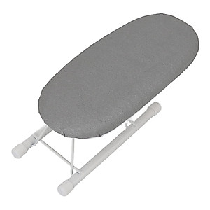 Small Ironing Board, Heat Resistant Mini Iron Board Portable Foldable Tabletop Ironing Board for Home Dorm Sewing Craft (Grey)