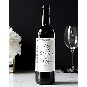 Will You Marrying Us Wedding Wine Label, Bride and Groom Celebrant Gift, Officiant Wine Sticker Personalised Gift Friend