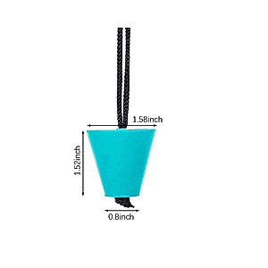 HYDDNice Pack of 12 Universal Kayak Scupper Plug Kit Silicone Scupper Plugs Drain Holes Stopper Bung with Lanyard Fit for Kayaks Canoes fit 3/4" to 1.5" scuppers/scupper Holes (Green)