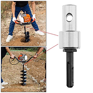 The Lord of the Tools 2Pcs Electric Drill Adapter Replacement Round Shank Auger Power Drill Adapter for Drills and Cordless Drills with SDS Plus Holder