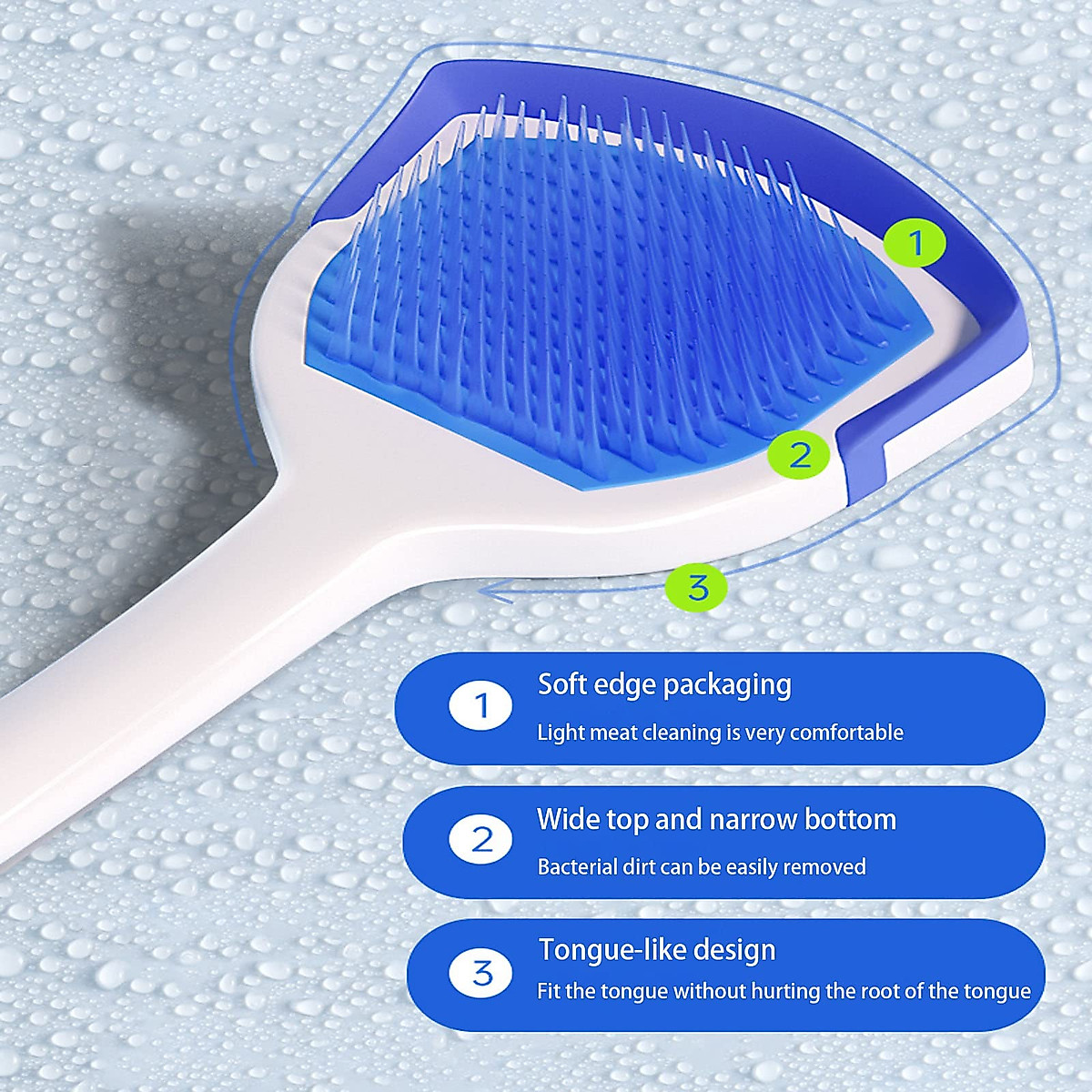 SAMOKA Tongue Brush,5 PCS Tongue Scraper,Tongue Cleaner,Tongue Scraper Brush,Tongue Cleaner Brush,Tongue Brushes Helps Fight Bad Breath Suitable for Adults and Children