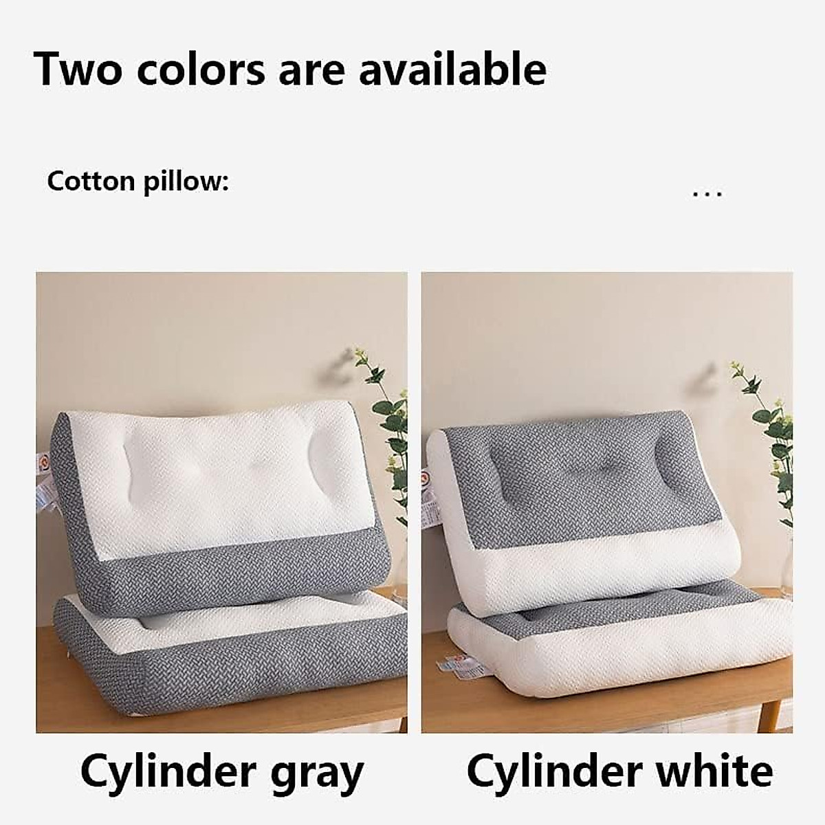 Baekiss Ergonomic Pillow, Super Ergonomic Pillow for Neck and Shoulder Pain Neck Pillows for Pain Relief Sleeping Shoulder (Cylindrical Gray 1Pcs, 29 * 19 in)