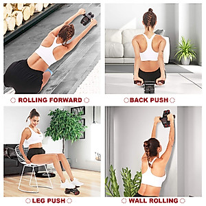 ANCHEER Ab Roller Kit - Perfect Home Gym Equipment for Men and Women Core Workout Essential Abdominal Exercise Tool Ab Roller Wheel Exercise Equipment