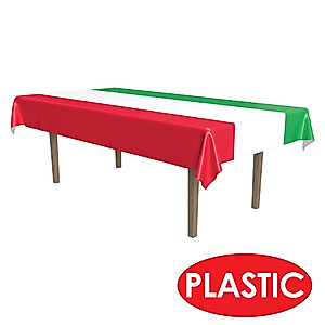 Beistle Plastic International Rectangle Italian Tablecover Fiesta Tableware