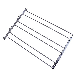 Abcsea 45 cm Stainless Steel Wine Glass Holder Rack, Chrome Wine Glass Holders Under Cabinet, 1 Piece (2 Rows)