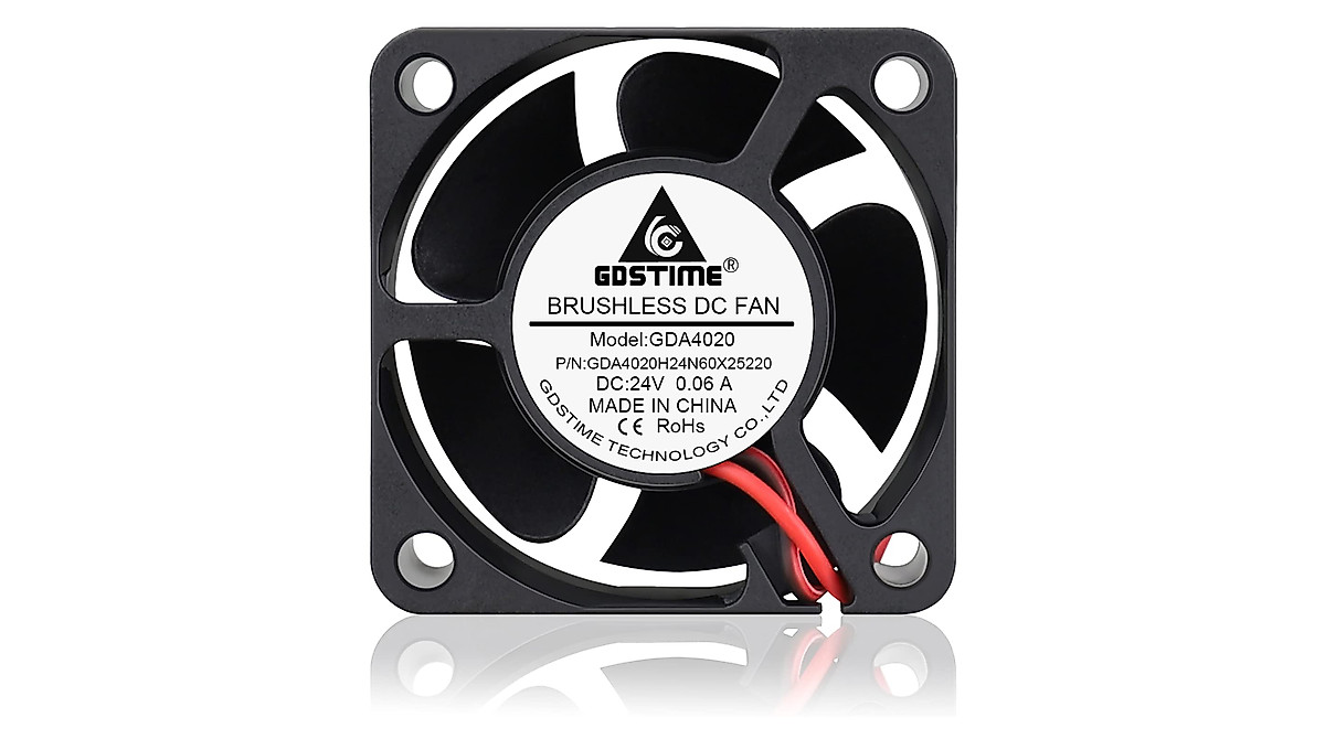 GDSTIME 40mm Brushless Cooling Fan 24V 6000RPM Compact Heat Dissipation