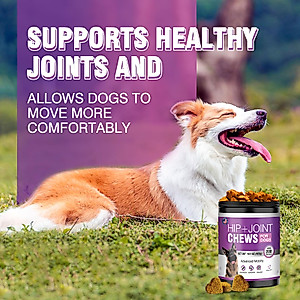 Glucosamine for Dogs 200pcs Joint Support Supplement Dog Hip and Joint Chondroitin Chews Treats with MSM Hemp Dog Joint Pain Relief Mobility Supplements Chicken Flavor Fit All Large Small Medium Breed