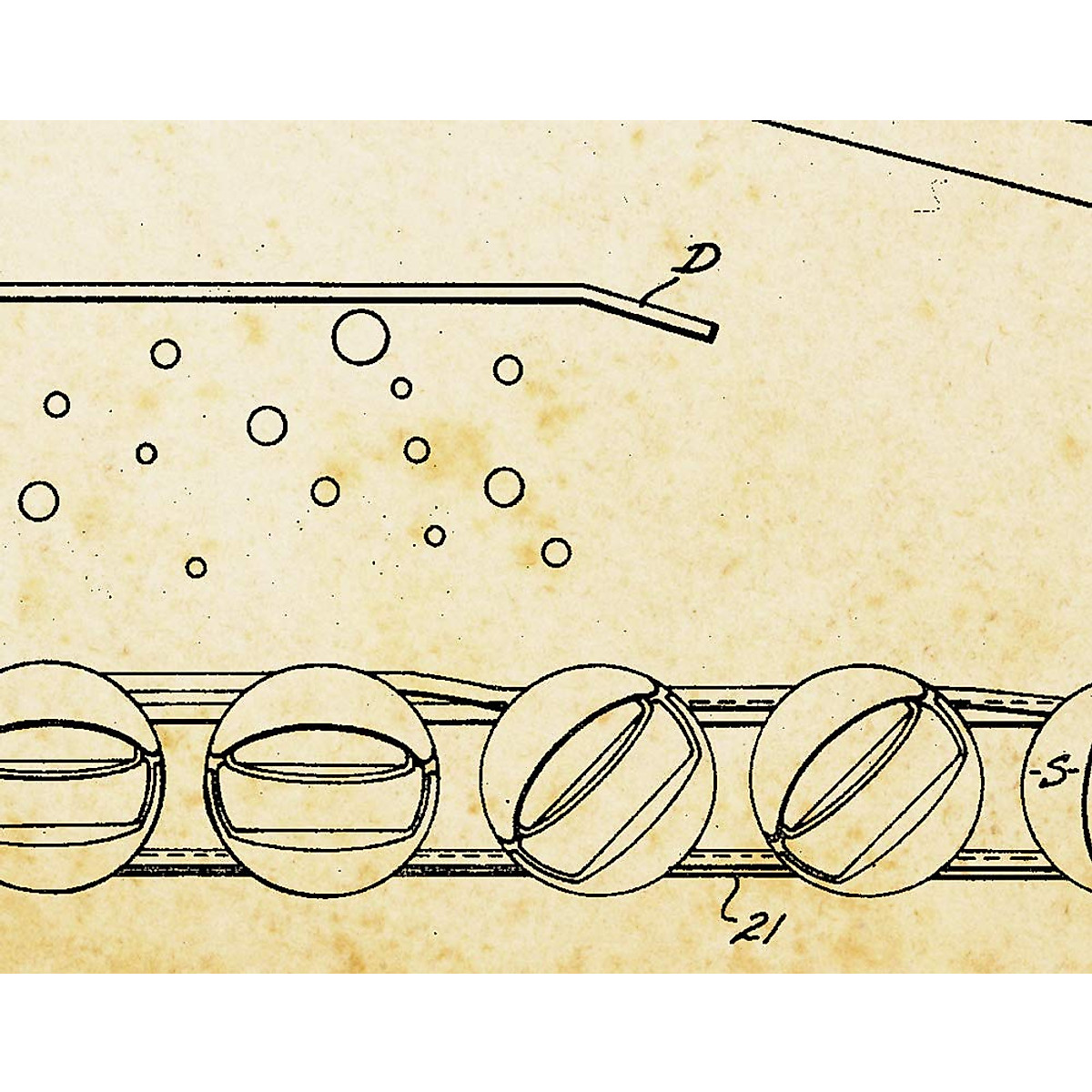 Vintage Omnimover (Haunted Mansion & Spaceship Earth) Patent Art POSTER! (up to 24" x 36") - Disneyland - Disney - Epcot - Theme Parks