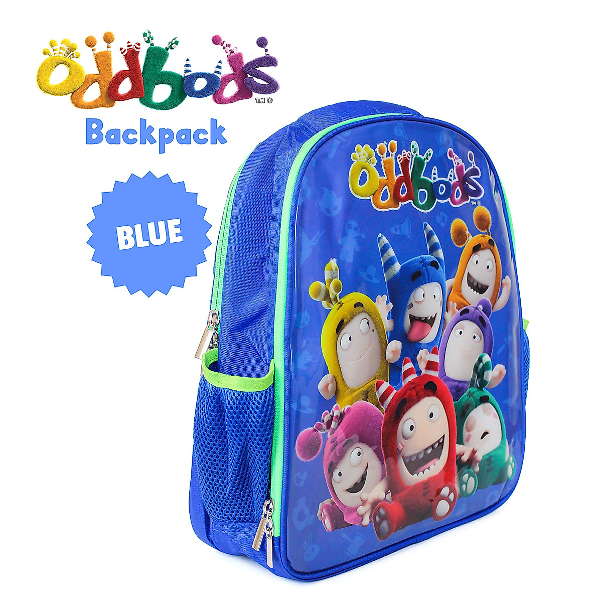 ODDBODS Blue Backpack for Kids' School & Travel - Small, Insulated Children's Bookbag for Preschool, Kindergarten & Elementary School, Room for Lunchbox, Notebooks & More, Includes Two Side Pockets