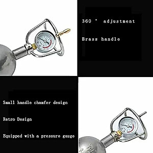 304 Stainless Steel Popcorn Machine, Mini Popcorn Machine,Hand Popcorn Machine,Home Small High Pressure Popcorn Maker Machine for Family Gathering Party Fun