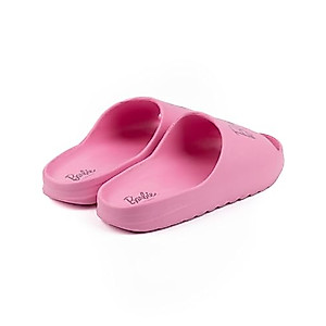 Barbie Girls Sliders Kids Teens Pink Doll Logo Sandals Summer Shoes
