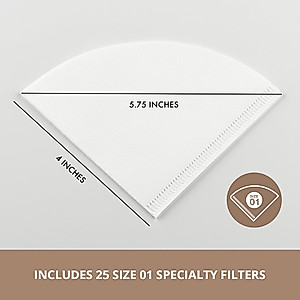 TRU Automatic Pour Over Coffee Maker with Digital Controls - Auto Coffee Maker with Plastic Cone Dripper - Coffee Brewer for Household Use