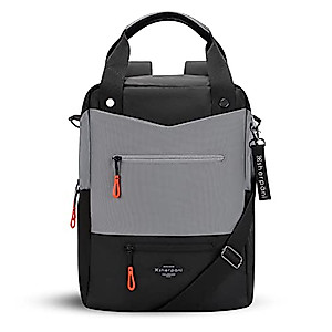 Sherpani Camden, Convertible Backpack Tote, Travel Backpack Purse, Laptop Backpack, Recycled Nylon Backpack, Crossbody Bags for Women Fits 15 Inch Laptop (Stone)