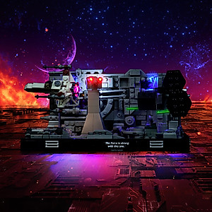 Upgraded Light Kit Compatible with Lego Death Star Trench Run Diorama Building Set, Lights Decoration Compatible with Lego 75329 (Model Not Included)
