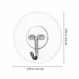 HOMSFOU Adhesive Hooks 12pcs Heavy Duty Sticky Hooks for Hanging Wall Hangers Without Nails 180 Degree Rotating Seamless Stick on Wall Hooks Bathroom Kitchen Office Outdoors