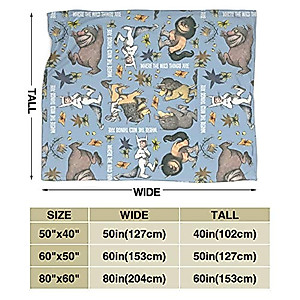 Qualet Where The Wild Things are Ultra Soft Micro Fleece Warm Throw Lightweight Bed Blanket Sofa Cozy, Blanket Couch Travel Chair for Home 50" X40