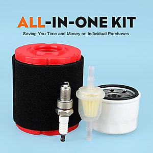 Hipa 937-05066 Air Filter 951-12690 Oil Flter for MTD 737-05066 547cc OHV Cub Cad XT1-LT42 XT1-LT46 Lawn Mower Tractor Troy Bilt TB42 TB46 Craftsman T1300 T1500 Lawn Mower 4X90HU 8X90KU 8X90ZU 9X90HU