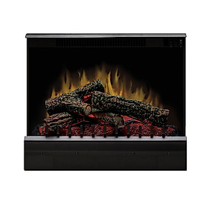 Dimplex DFI Series 23" Standard Log Set Electric Fireplace Insert (Model: DFI2309), 4692 BTU, 120 Volt, 1375 Watt, Black