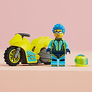 LEGO City Stuntz Cyber Stunt Bike 60358, Flywheel-Powered Motorbike Toy to Perform Jumps and Tricks, Action Toys for Boys and Girls Ages 5 Plus, Extension Set