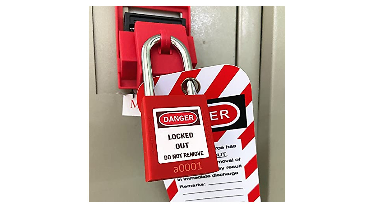 Lockout Tagout Lock 5pcs Set with Keys | Safe Industrial Padlocks