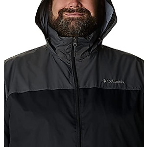 Columbia Men's Glennaker Lake Rain Jacket, Black/Grill, XX-Large