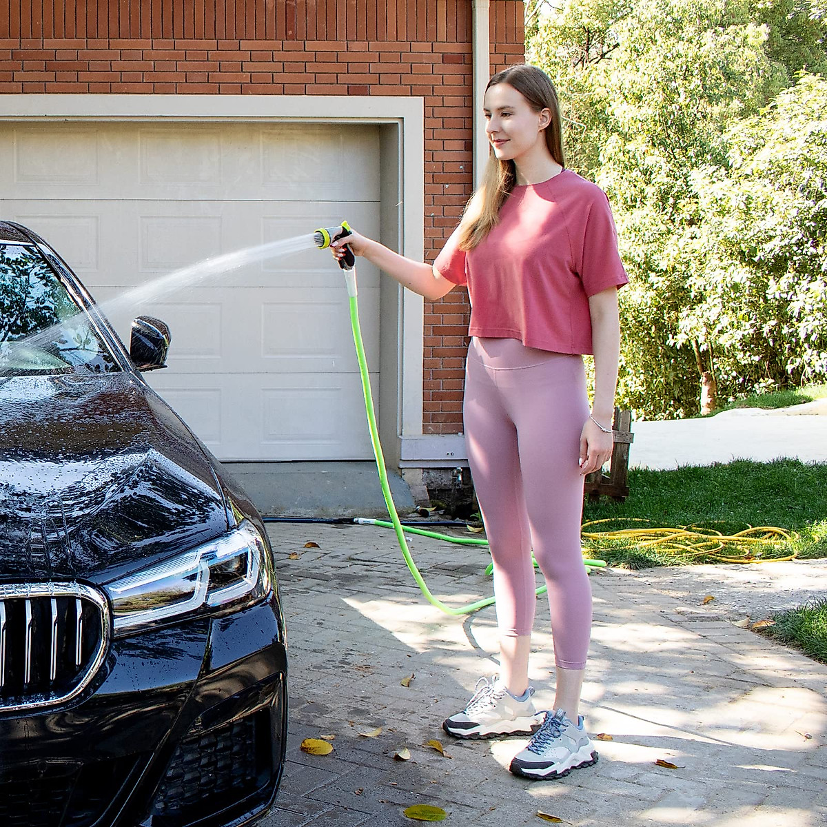 Fevone Garden Hose 3 ft x 5/8", Hose Reel Leader Hose, Lead In Water Hose, Fits Hoses/Pipes of All Replacement/Replaceable Parts, Solid Aluminum Fittings - Zero Leak