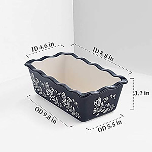 Wisenvoy Loaf Pan Bread Pan Ceramic Loaf Pans for Baking Bread Porcelain Bread Loaf Pan Nonstick Bread Pans for Baking