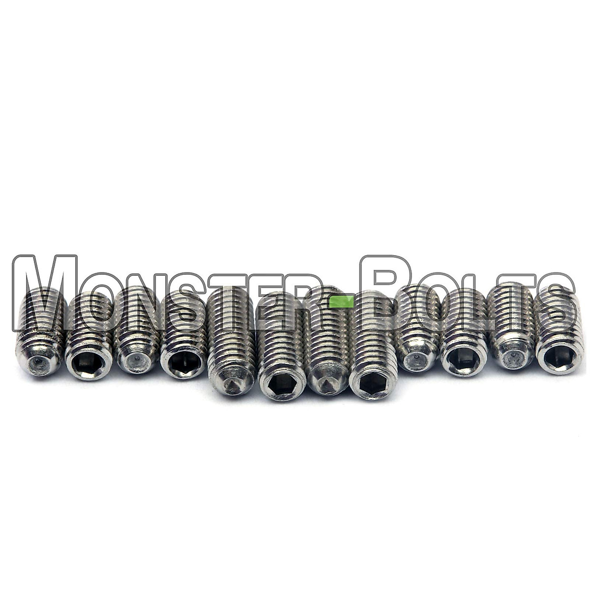 MonsterBolts - M3 x 6mm & 8mm Guitar Saddle Bridge Height Adjustment Screws Metric (MIM), Stainless Steel, 12 Pack