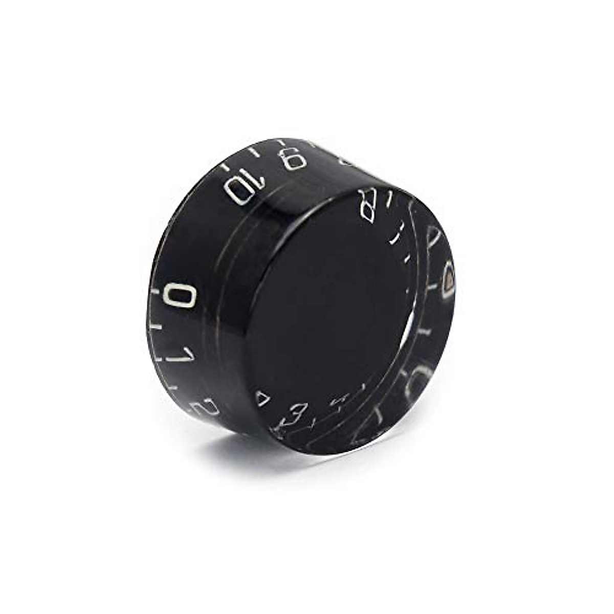 Metallor Electric Guitar Top Hat Knobs Speed Volume Tone Control Knobs Compatible with Les Paul LP Style Electric Guitar Parts Replacement Set of 4Pcs Black.