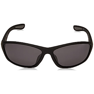 Foster Grant, mens, Backstop Wrap Polarized Sunglasses, Black/Black, 150 mm
