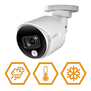 Lorex Fusion 4K Security Camera System w 2TB DVR - 8-Channel Wired Home Security System w 8 Analog Metal Cameras - Smart Motion Detection, Face Recognition, IR Night Vision, Weatherproof Surveillance