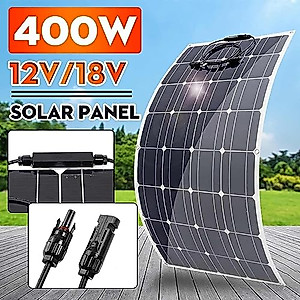 CAJUCA Solar Panel 800W 400W Solar Panel Solar Cells 30A Charger USB Controller Solar Panel Kit Complete Power Charge System Outdoor,400w