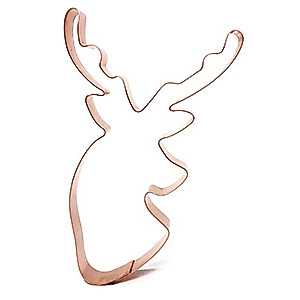 Large 6 Inch Tall Deer Hunters Trophy Buck Copper Cookie Cutter