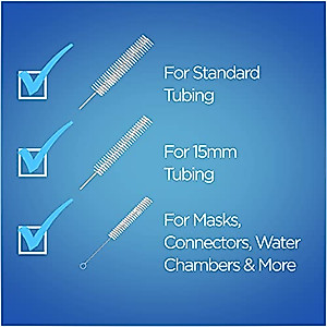 resplabs CPAP Tube Cleaning Brush - 3 Brushes Designed for 22mm, 19mm, 15mm Hoses