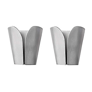 KES Kitchen Towel Hooks Self Adhesive Dish Towel Holder Hand Towel Hook Hanger Rustproof Stainless Steel Brushed Finish 2 Pack, AH7201-2-P2