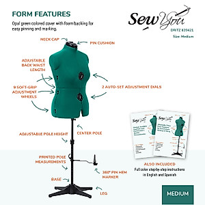 Dritz Sew You Adjustable Dress Form, Medium