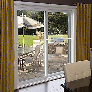 Sliding Glass Door Security Bar White Color - Feel Safe at Home with This Adjustable Home Security Bar 7/8" Dia. X 23" to 40" (1-Pack)