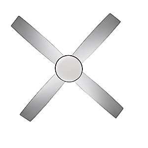 Design House 157354 Cali 52-inch Contemporary Indoor Ceiling Fan with LED Light Kit, Wall Control, Brushed Nickel