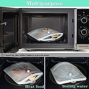 Silicone Food Storage Bags 4-Pack Food Grade Stand Up Reusable Silicone Bags For Storage Freezing Cooking Microwave Meat Fruit Vegetable & More