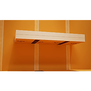 Floating Shower Bench Kit with Orange XPS Waterproof Board - Original Shower Bench Bracket® (14x24)