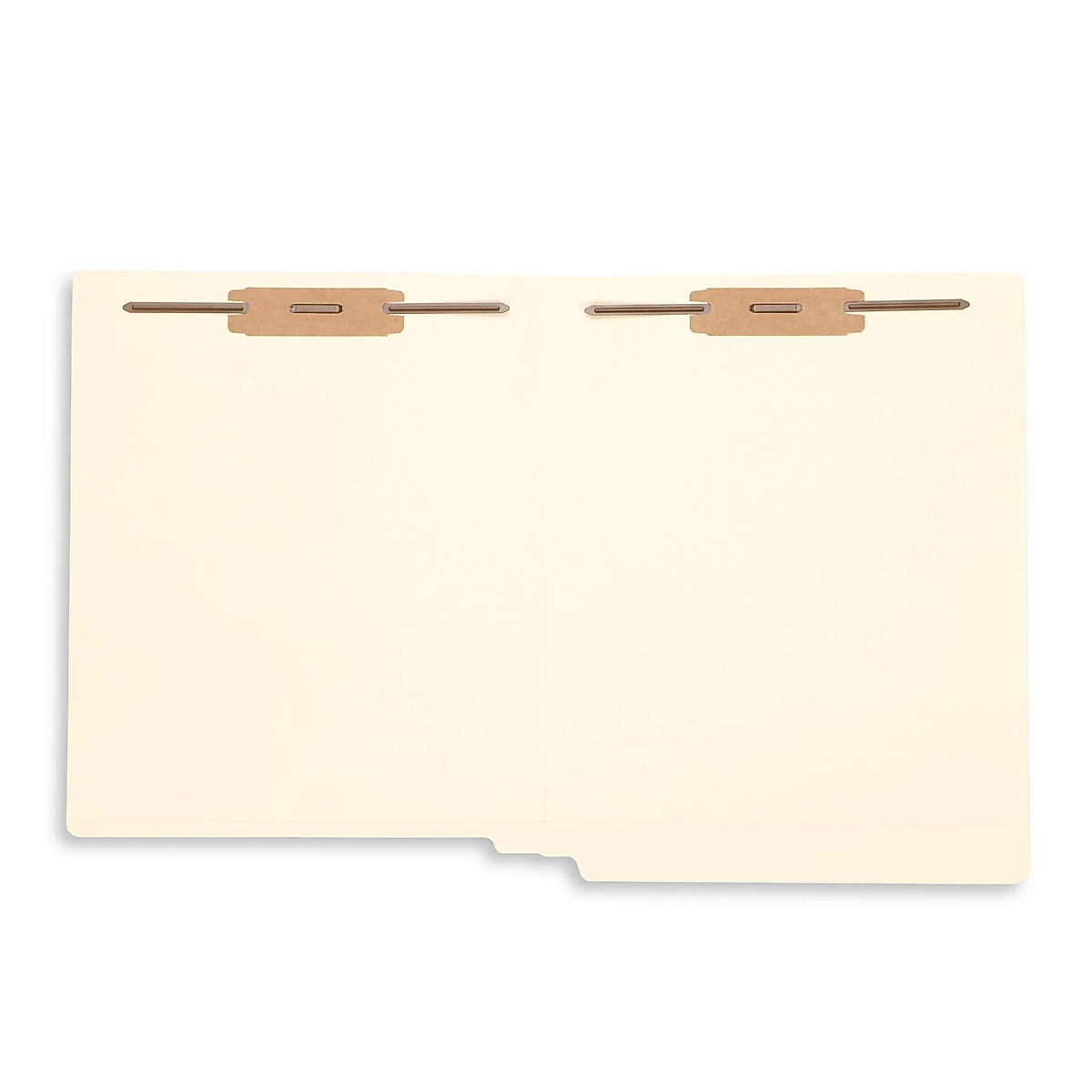 50 End Tab Fastener File Folders - Reinforced Straight Cut Tab - Designed to Organize Standard Medical Files and Office Documents - Letter Size, Manila, 50 Pack
